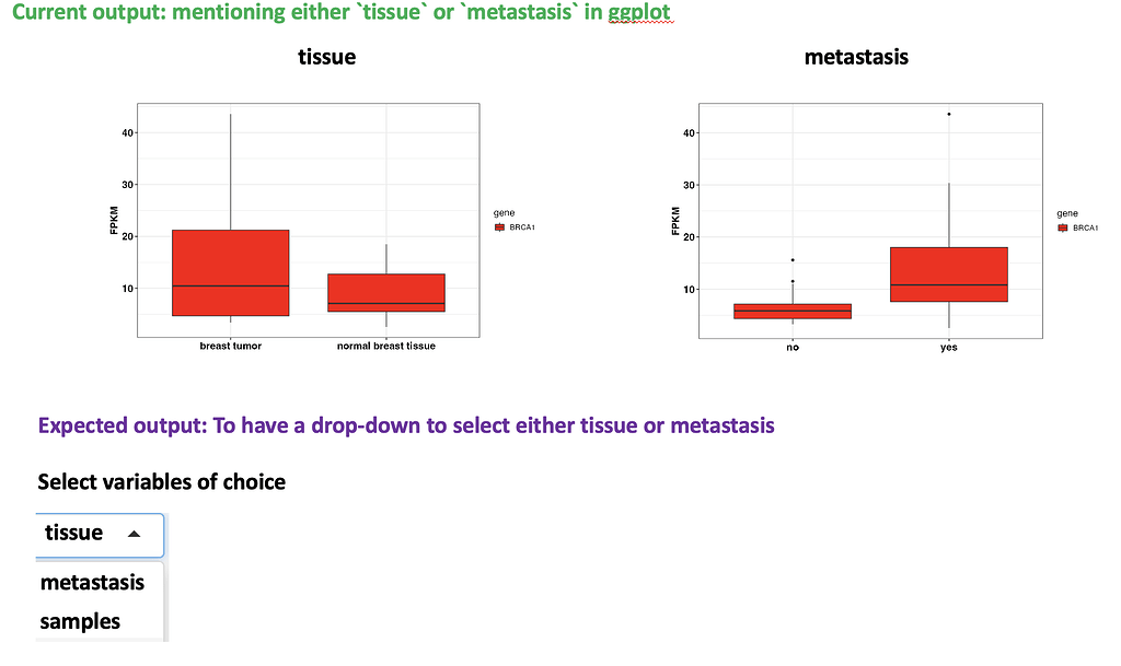 How To Add A Selection Tab To List All Variables In R Shiny To Plot
