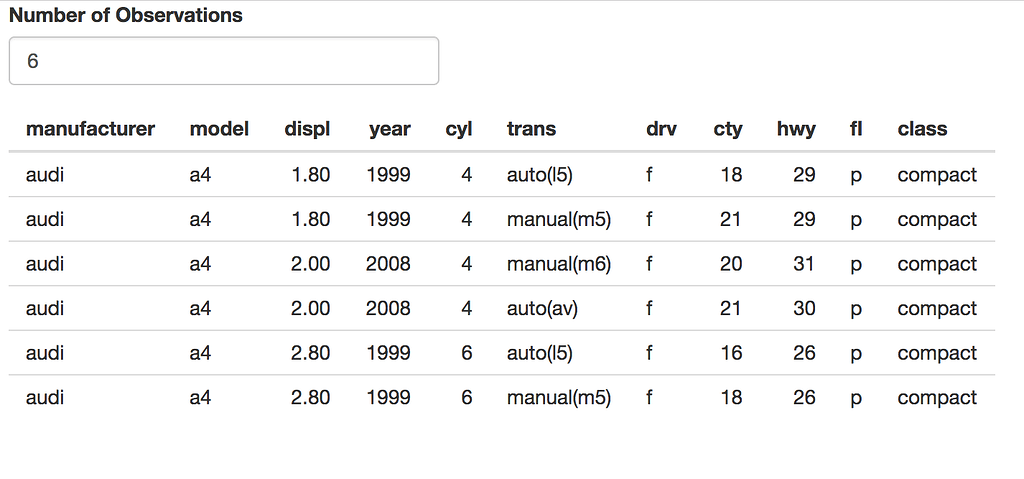 Help with simple Shiny Table - shiny - Posit Community