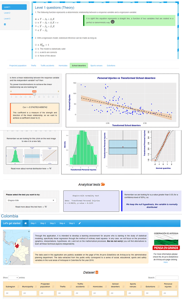 Shiny Contest Submission Didactic Modeling Process Linear Regression For A Safety Issue In
