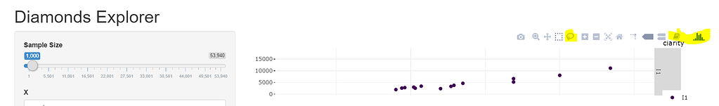 How To Disable Unnecessary Tabs In Plotly And Have Selectinput All