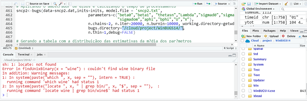 How to run WinBUGS in Rstudio Cloud? - Posit Cloud - Posit Community