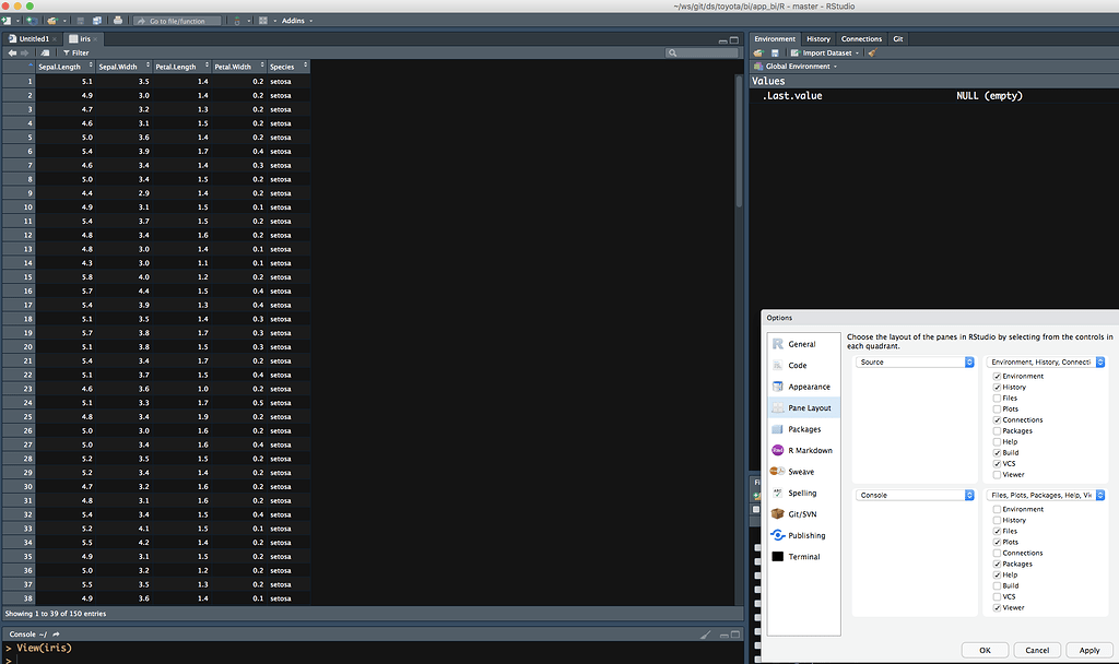 Pane layout issues - RStudio IDE - Posit Community