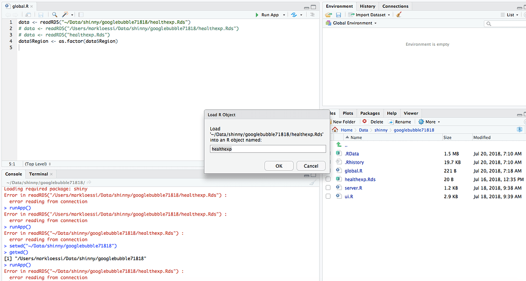 Error in readRDS(" ") : error reading from connection - shiny - Posit Community