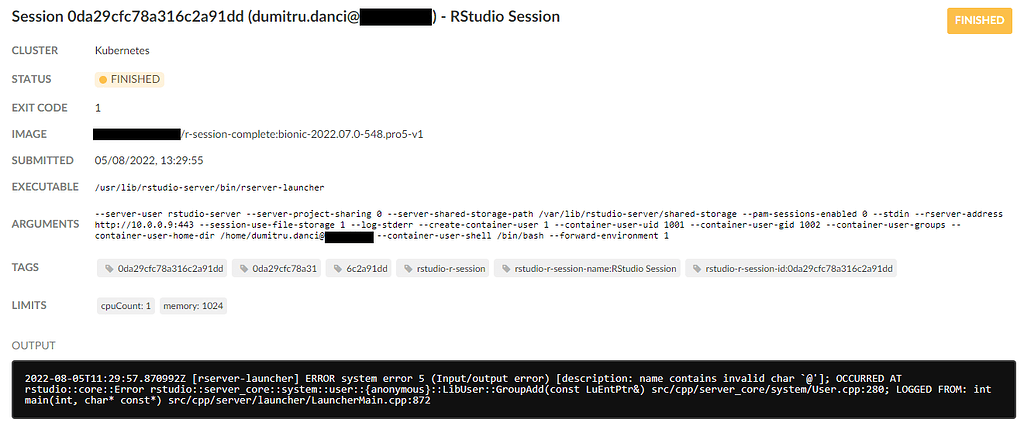 Launcher not able to create session with email as user identifier - Posit Professional & Hosted ...