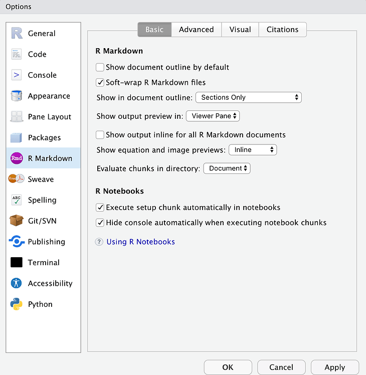 Plots in R Markdown code chunks are shown in plots pane instead of inline - R Markdown - Posit ...
