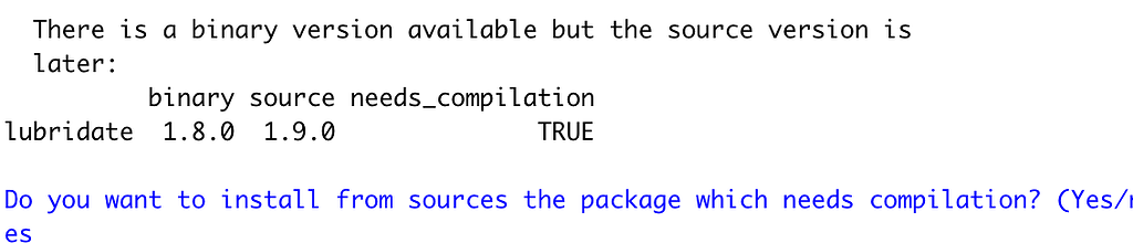 installing lubridate in R - General - Posit Community