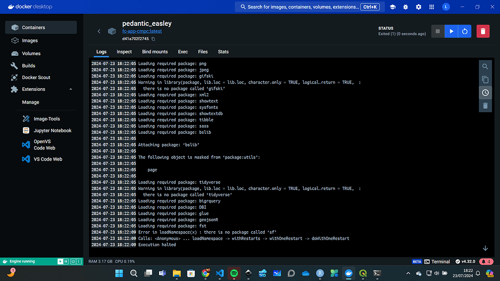 tidyverse and GDAL based packages doen't work in Shiny with Docker - shiny - Posit Community