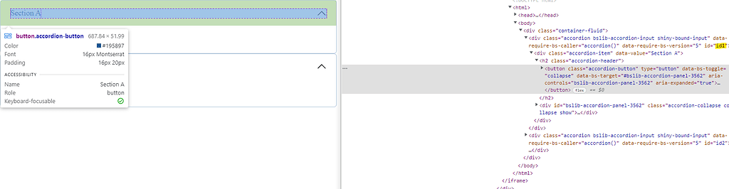 change header in bslib accordion css - shiny - Posit Community