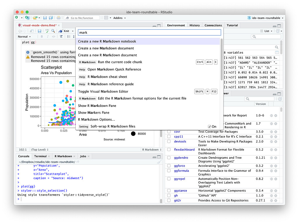RStudio v1.4 Preview: Command Palette - Posit News & Content - Posit Community