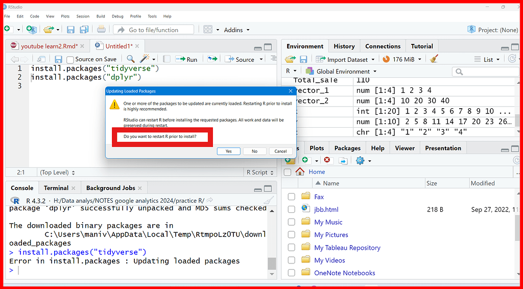 Tidyverse Package Not Able To Install Tidyverse Posit Community