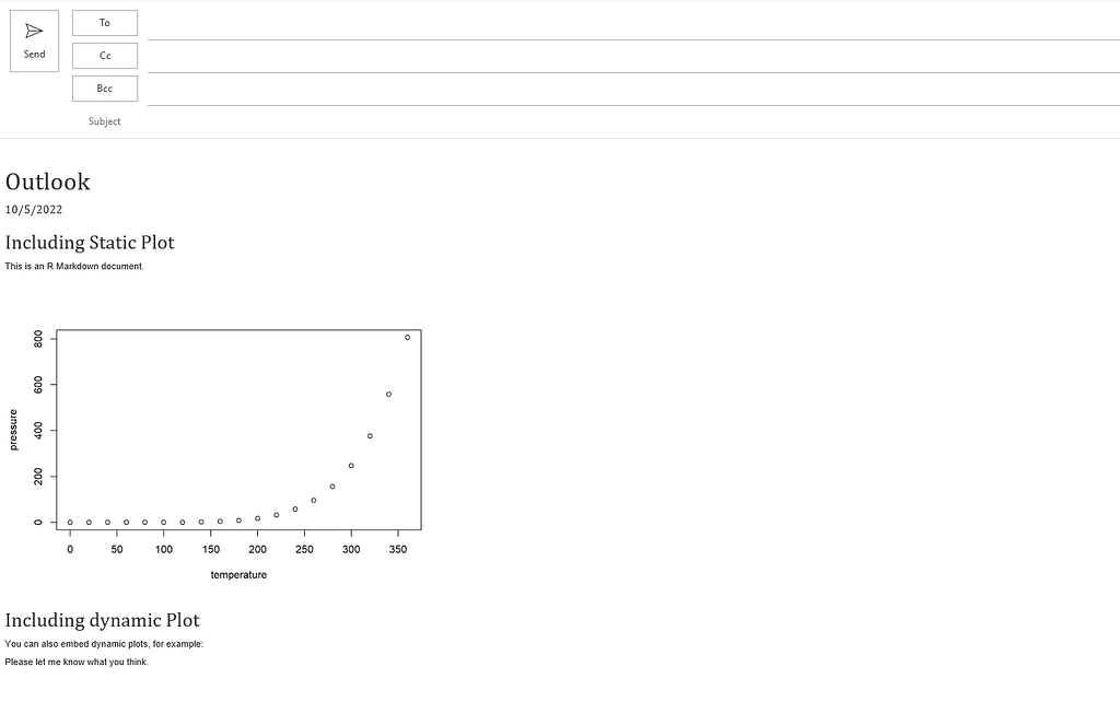 How to embed a dynamic plot generated with R Markdown into Outlook email? - Publishing Your ...