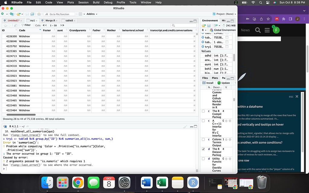 Merging Rows within one Table - General - Posit Community