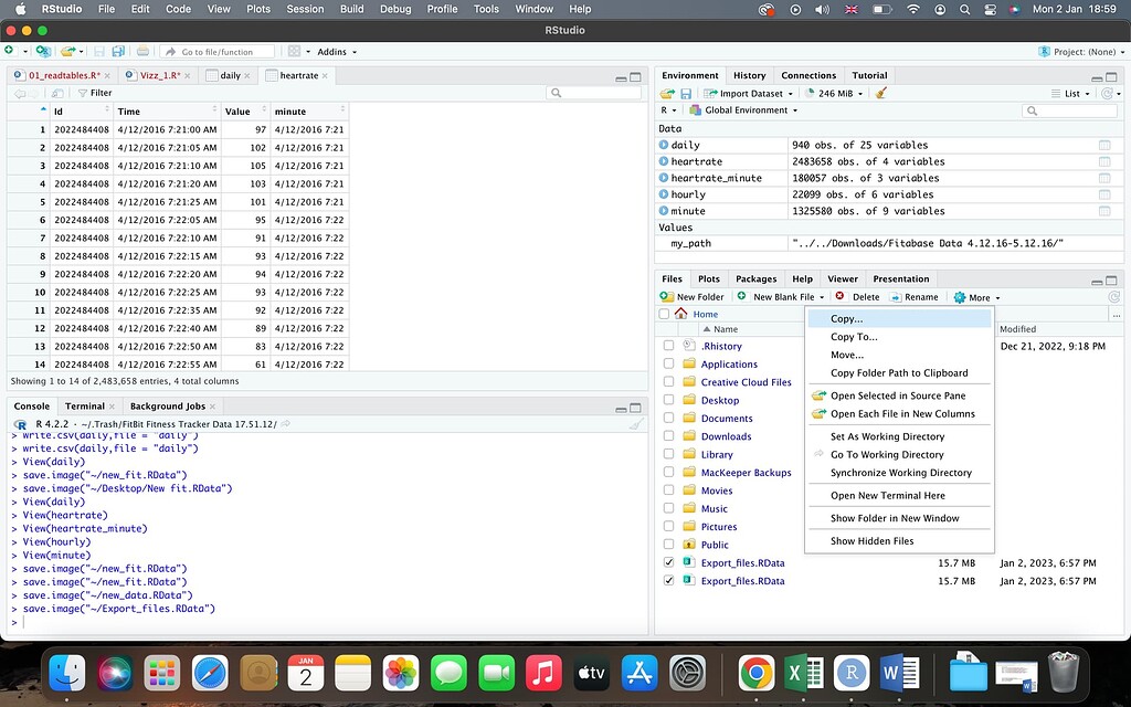 Export files from rstudio - Posit Community