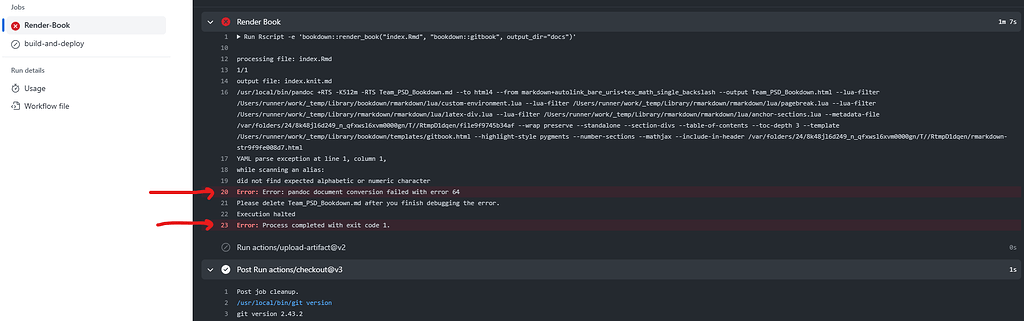 Problem with GitHub Action - YAML Header parsing error. - Package development - Posit Community