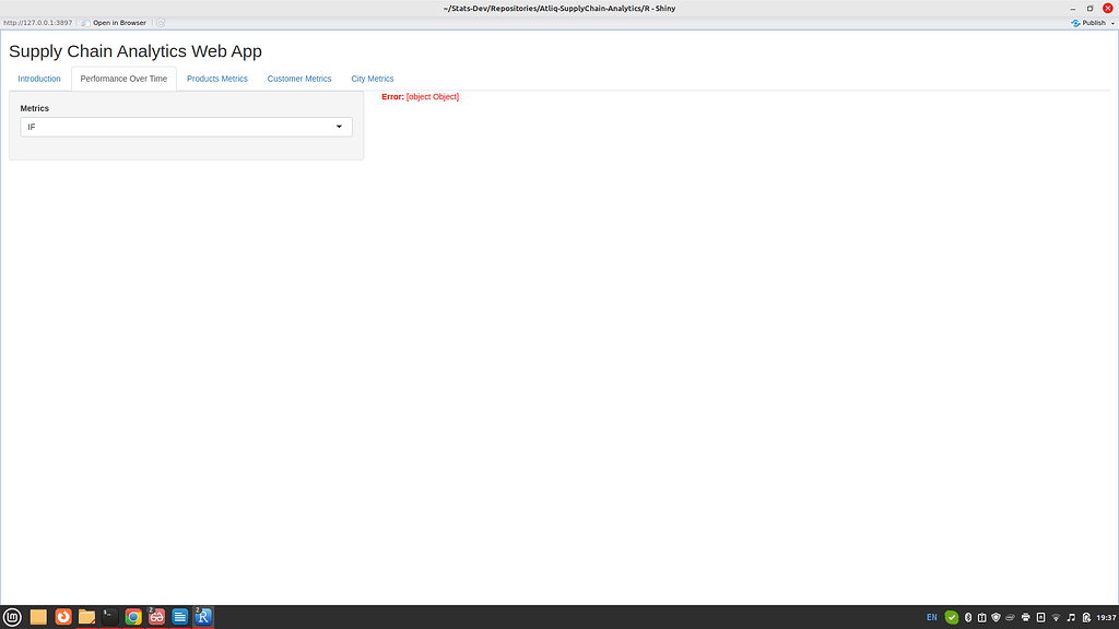 I am not able to create a ggplot in Shiny Application. - shiny - Posit Community