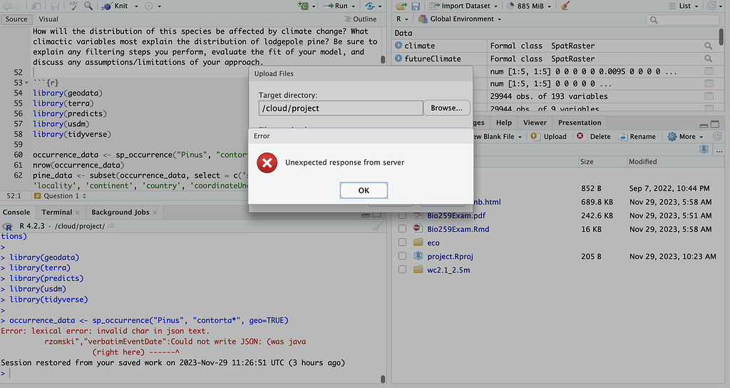Error Message Uploading Zip File To Posit Cloud Posit Cloud Posit Community