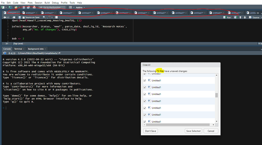 R Project Broken? - RStudio IDE - Posit Community