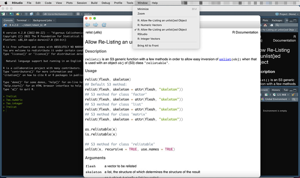 Help pages in Rstudio - RStudio IDE - Posit Community