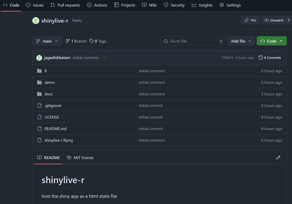 using {shinylive} to host the shiny app on github - shiny - Posit Community