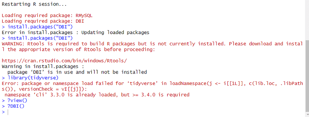 Unable to use tidyverse - General - Posit Community