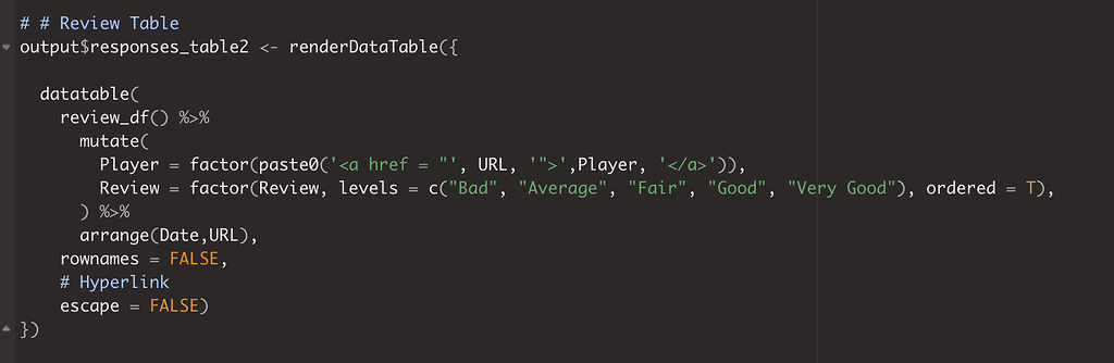 How can I remove hyperlink on DT's filter for a Shiny app - shiny ...