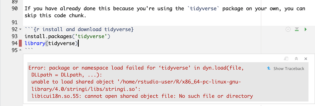 Error Message Reason/Fix - Posit Cloud - Posit Community