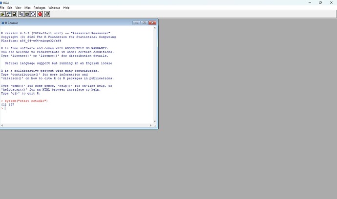 Very New User - Trying to open RStudio not RGui - General - Posit Community