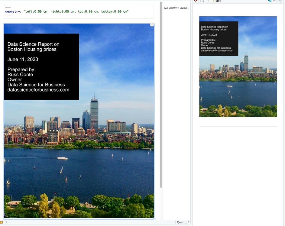 Quarto report - how do I set up a full page cover image to show up on ...