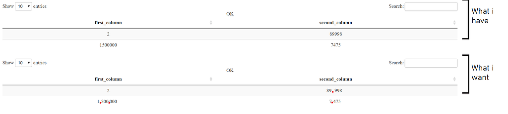 DT table modifiying column display for large numbers - General - Posit ...
