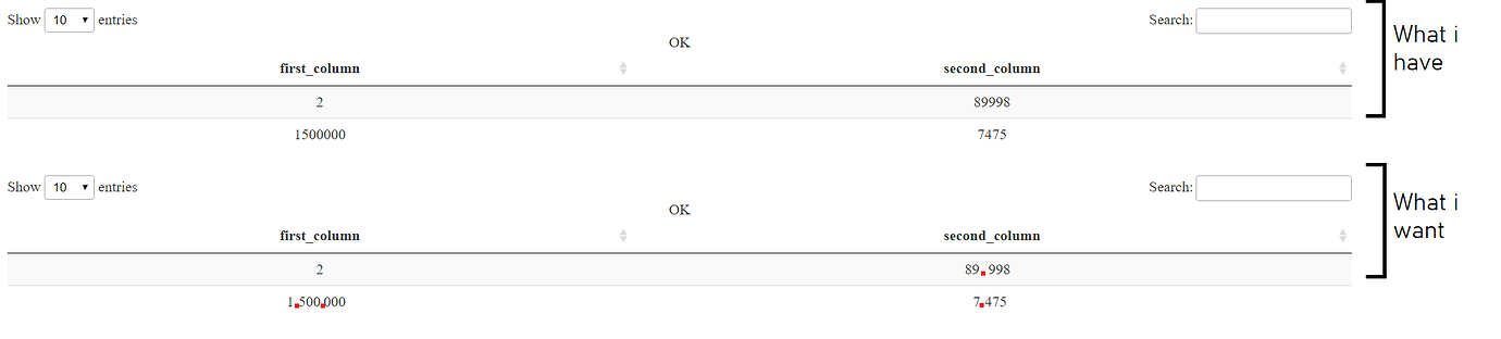 DT table modifiying column display for large numbers - General - Posit ...
