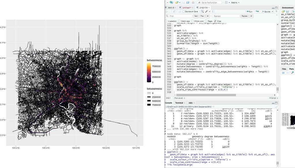 How to export SHP file after Spatial networks in R with sf and tidygraph - General - Posit Community