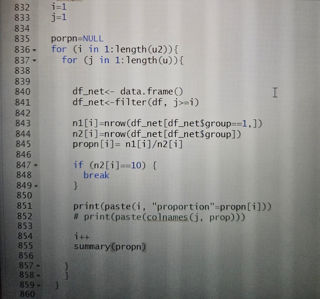 For loop not moving through iterations - RStudio IDE - Posit Community