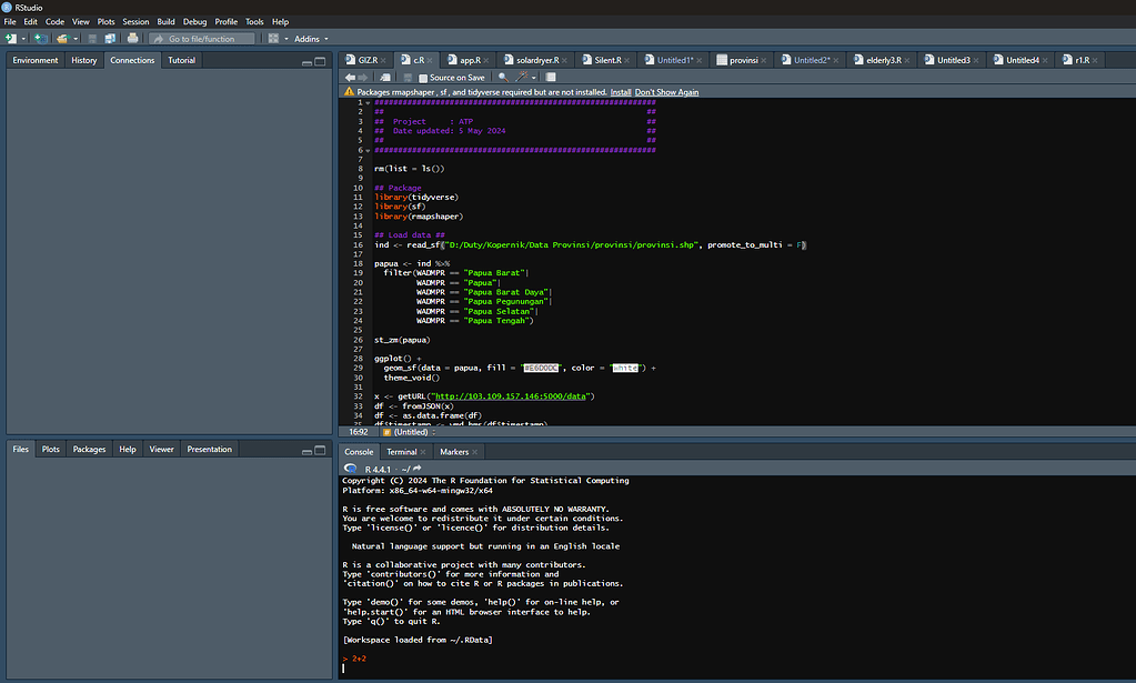 Console & Terminal does not show output - RStudio IDE - Posit Community