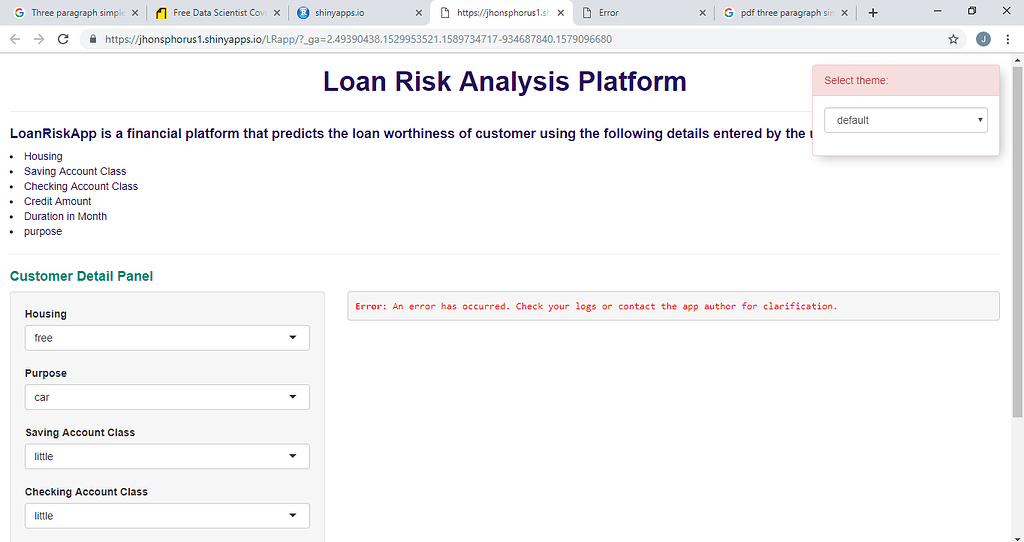 Issue with my shiny app - shinyapps.io - Posit Community