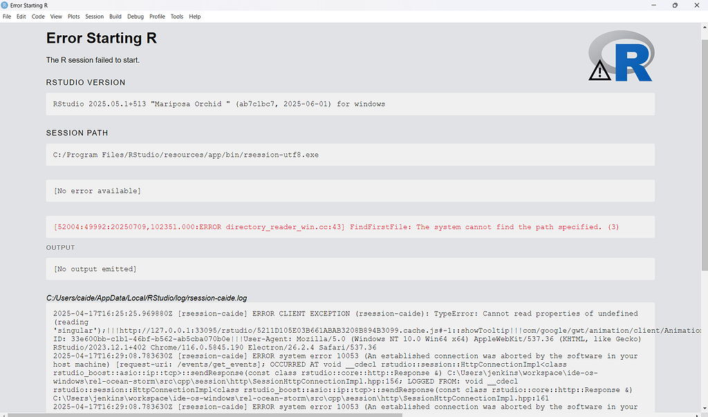 Cannot start RStudio- "missing R.dll and Rgraphapp.dll" - RStudio IDE ...