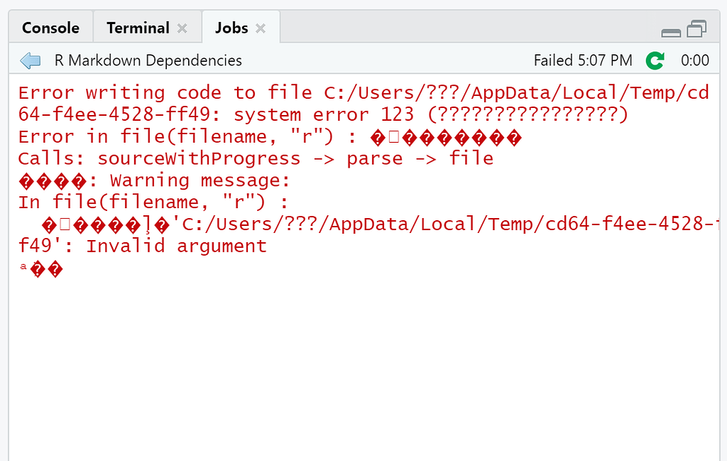 Unable To Use Rmarkdown Dur To Non English System Publishing Your Results Posit Community