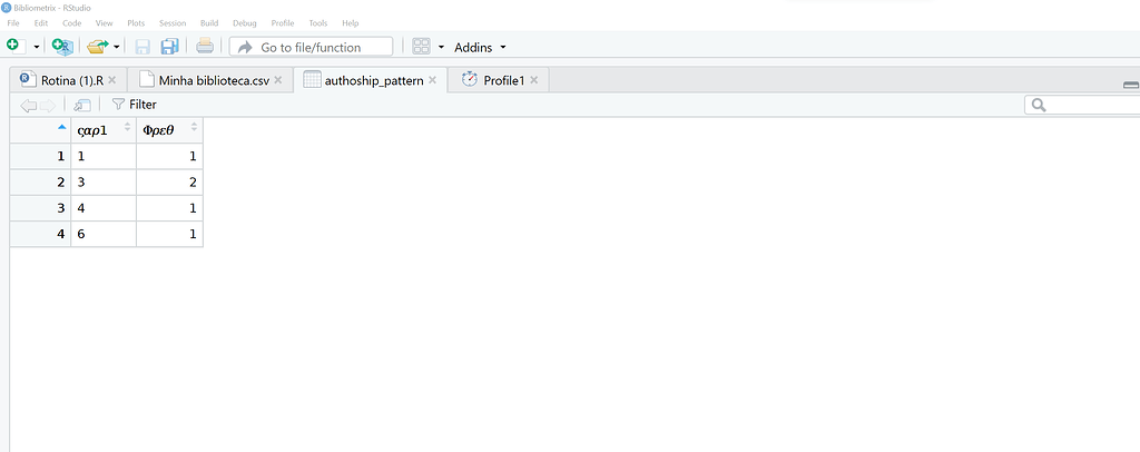 RStudio data viewer showing Greek characters - General - Posit Community RStudio data viewer showing Greek characters - General - Posit Community