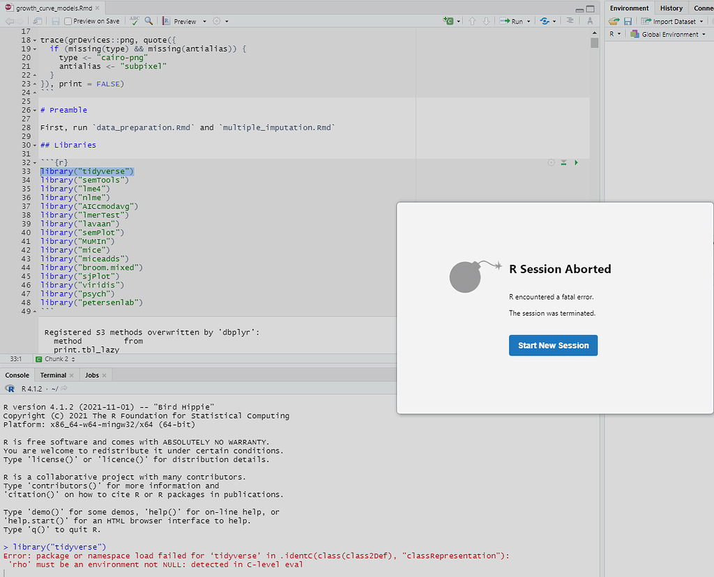 Error loading tidyverse in Rstudio - Posit Community Error loading tidyverse in Rstudio - Posit Community