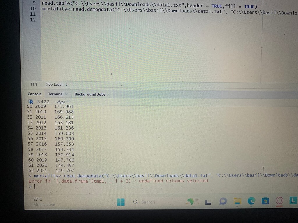 Read.demogdata without using hmd - General - Posit Community