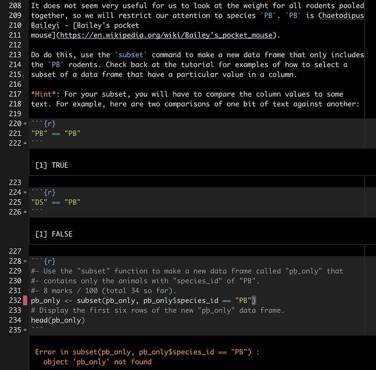Can someone please help with the subset function in R - General - Posit Community