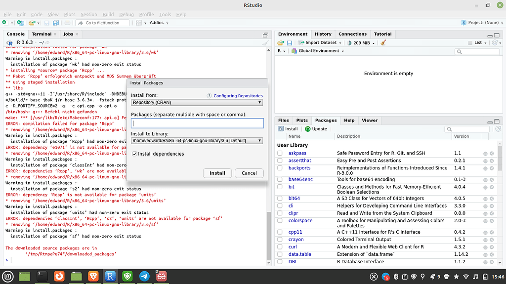 How to run "sf" package in RStudio under Linux Mint 20.3 - General ...