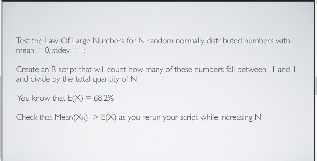 Applying the Law of Large Numbers - General - Posit Community