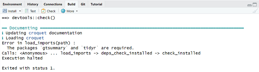 RStudio IDE package 'Check' can't find installed packages - Package ...