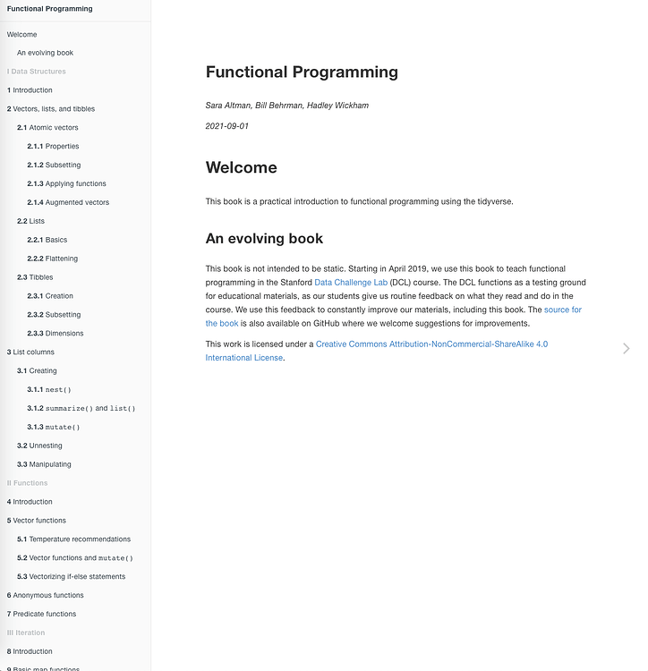 bookdown::gitbook toc not collapsing with Safari - Publishing Your Results - Posit Community