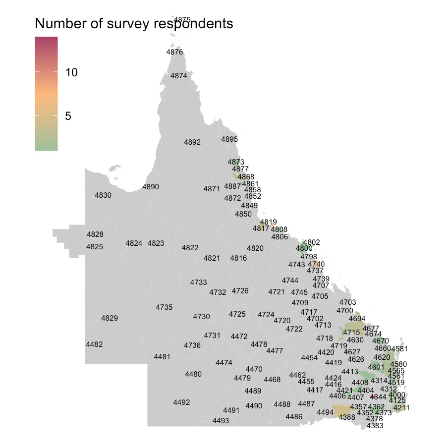 Adding Postcode Label To A Map Only Where There Are Survey Respondents Adding Postcode Label To A Map Only Where There Are Survey Respondents