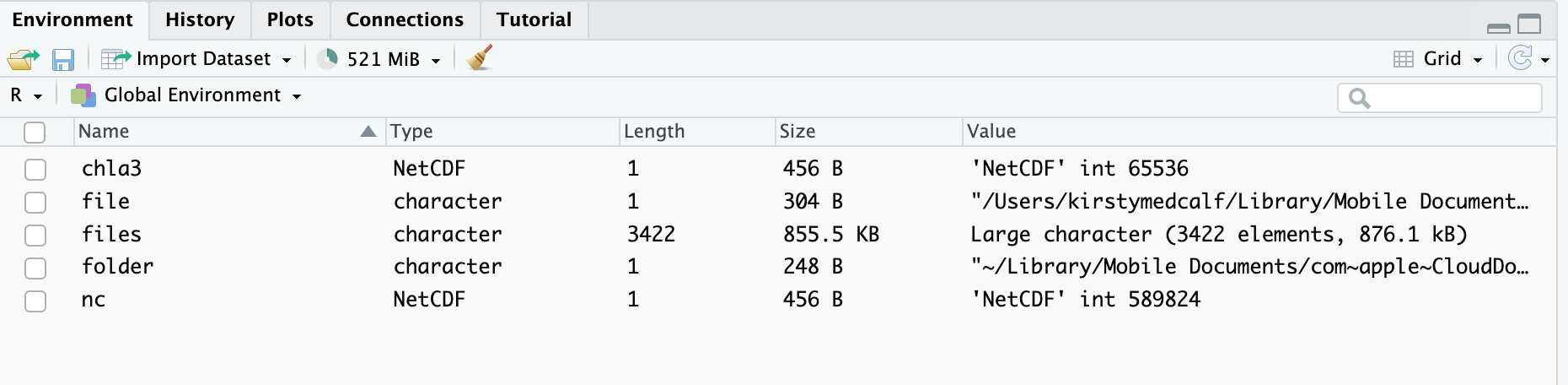 Creating a SpatRaster with Multiple AQUA-MODIS (NetCDF) Files with the ...
