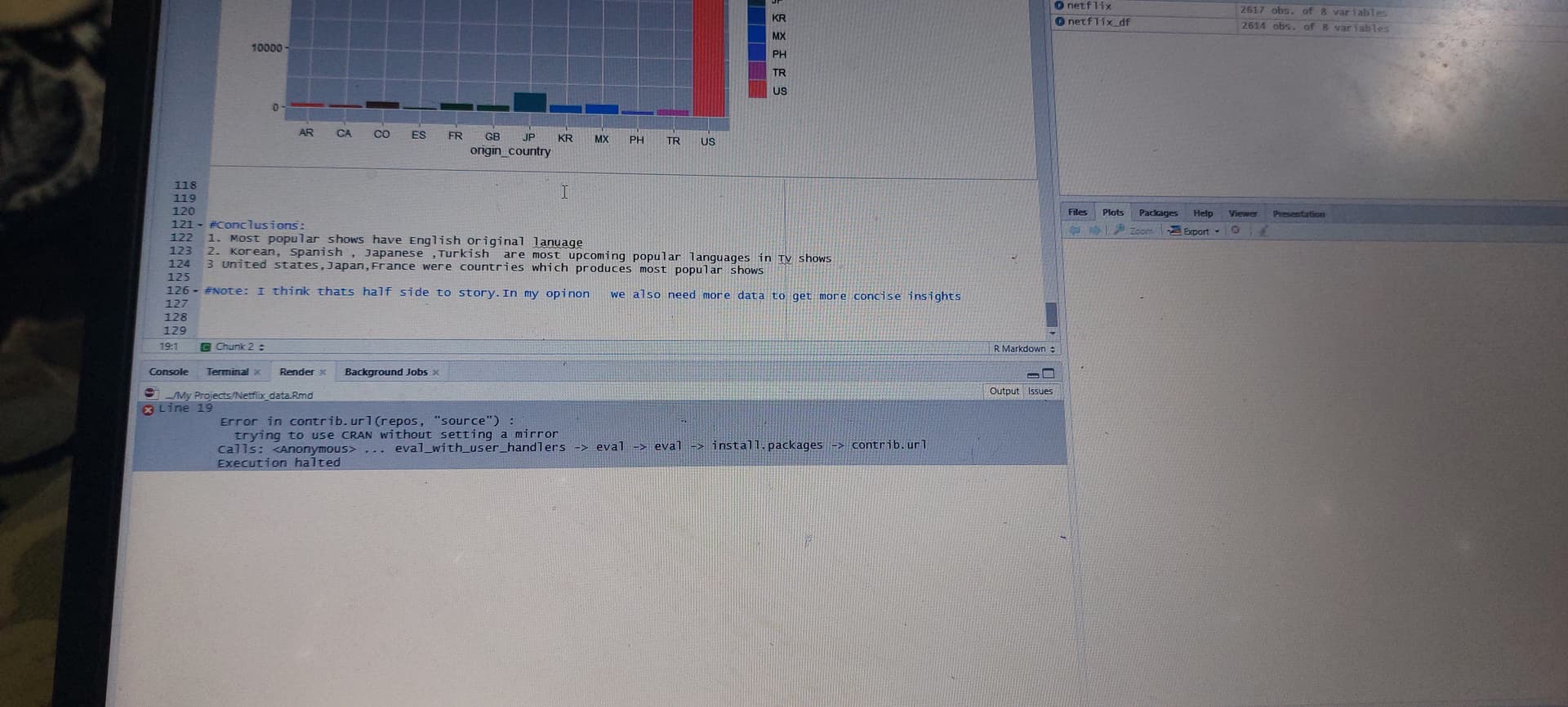 How To Filter Values In Geom bar Graph There Are Two Many Values In