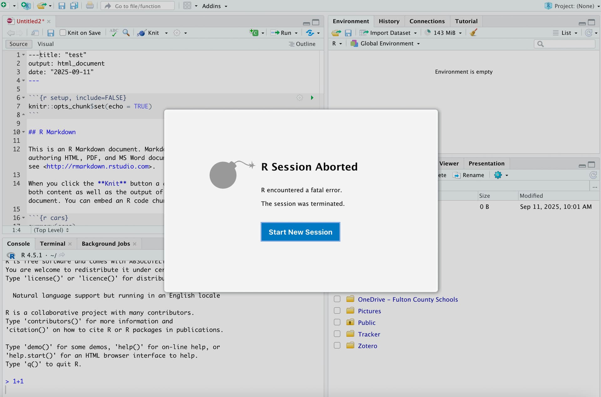 Problem trying to run code in R studio - General - Posit Community
